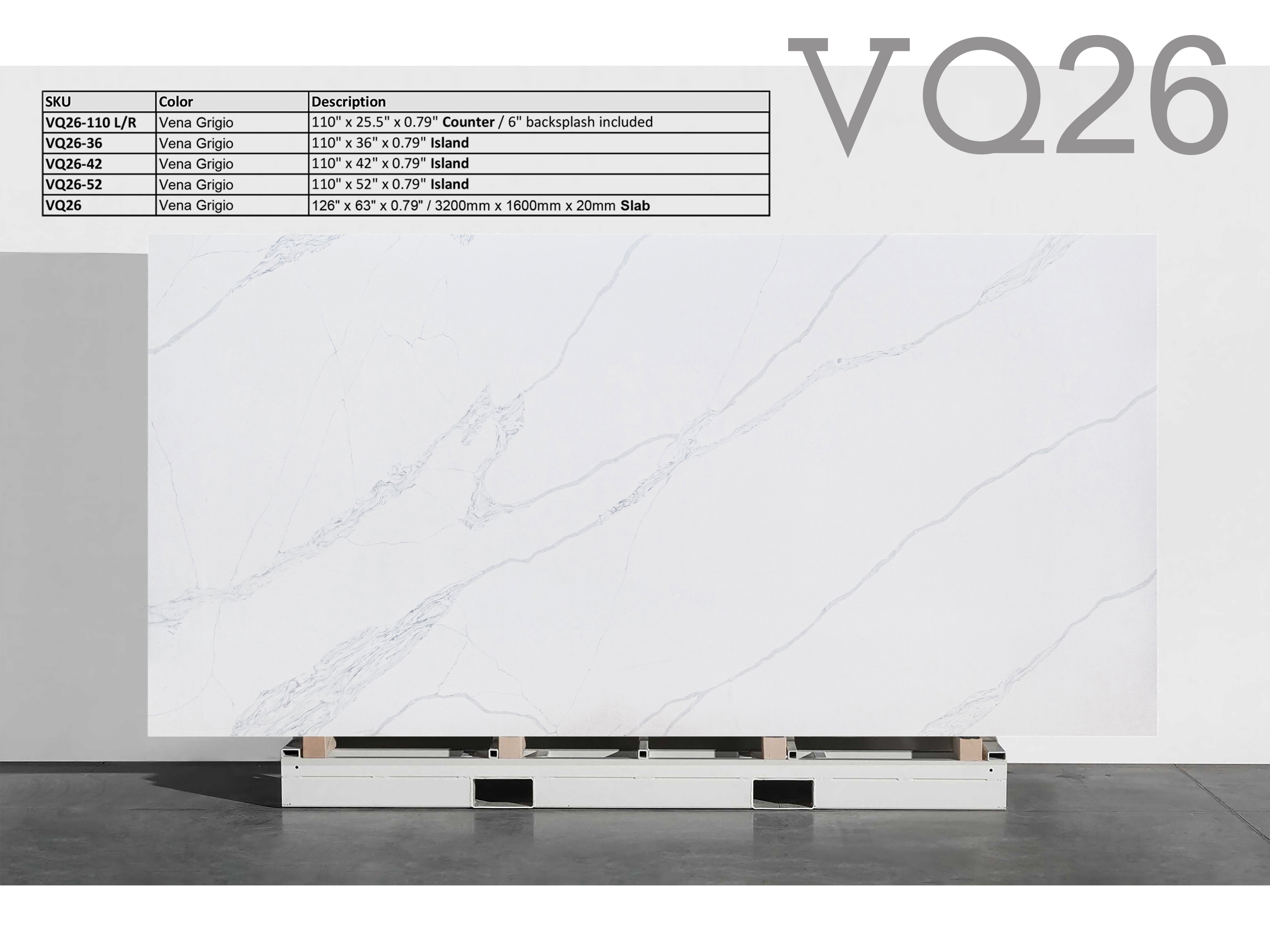 VQ26 Vena Grigio – VirtuQuartz